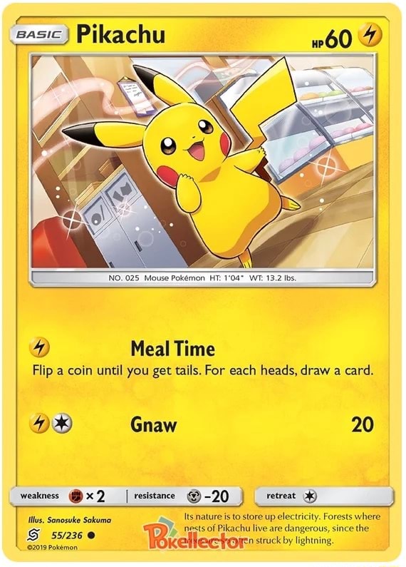 Pikachu 60 DD Meal Time Flip a coin until you get tails. For each heads ...