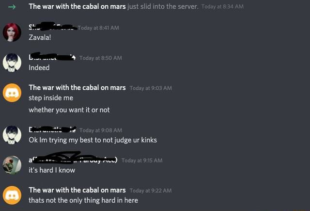 The war with the cabal on mars just slid into the server Zavala! Indeed ...