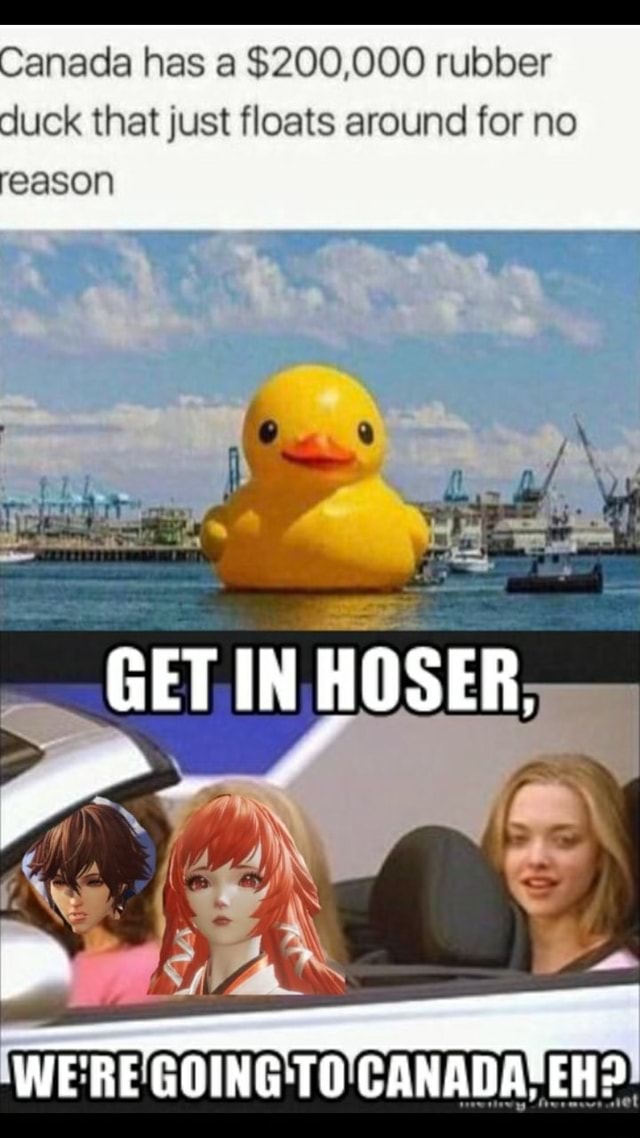Canada has a $200,000 rubber duck that just floats around for no reason ...