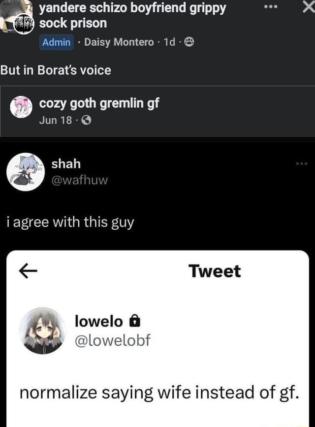 Yandere schizo boyfriend grippy sock prison Admin - Daisy Montero But ...