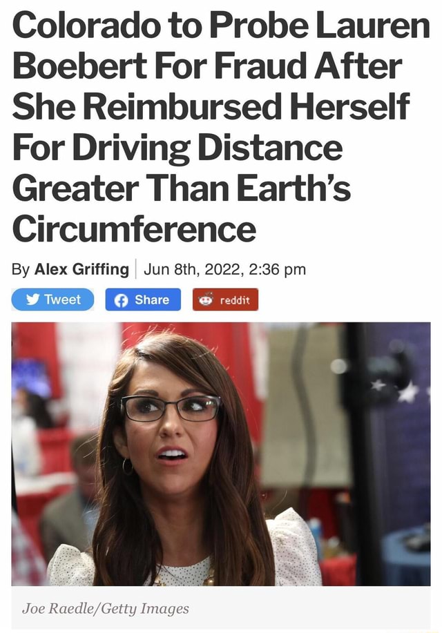 Colorado to Probe Lauren Boebert For Fraud After She Reimbursed Herself ...