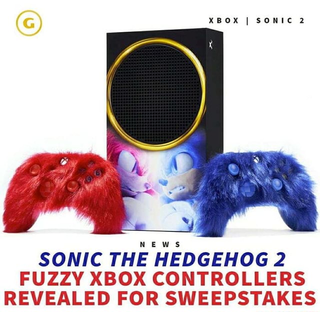 SONIC THE HEDGEHOG 2 FUZZY XBOX CONTROLLERS REVEALED FOR SWEEDSTAKES ...