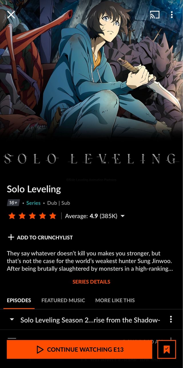SOLO LEVELING Solo Leveling 16+ Series Dub I I Sub ye we we we I I ...