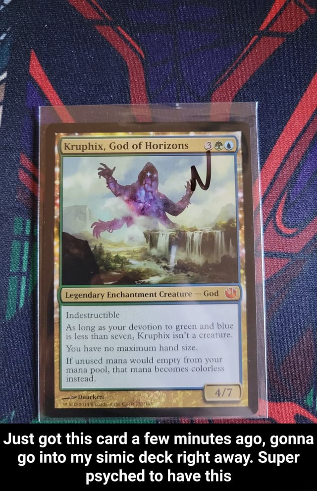 Kruphix, God of Horizons Legendary Enchantment Creature - God ...