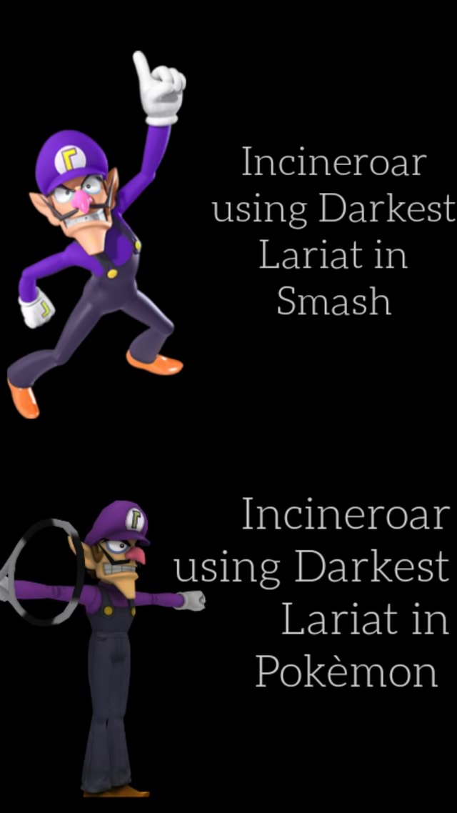 Incineroar using Darkest Lariat in Smash Incineroar sing Darkest Lariat ...