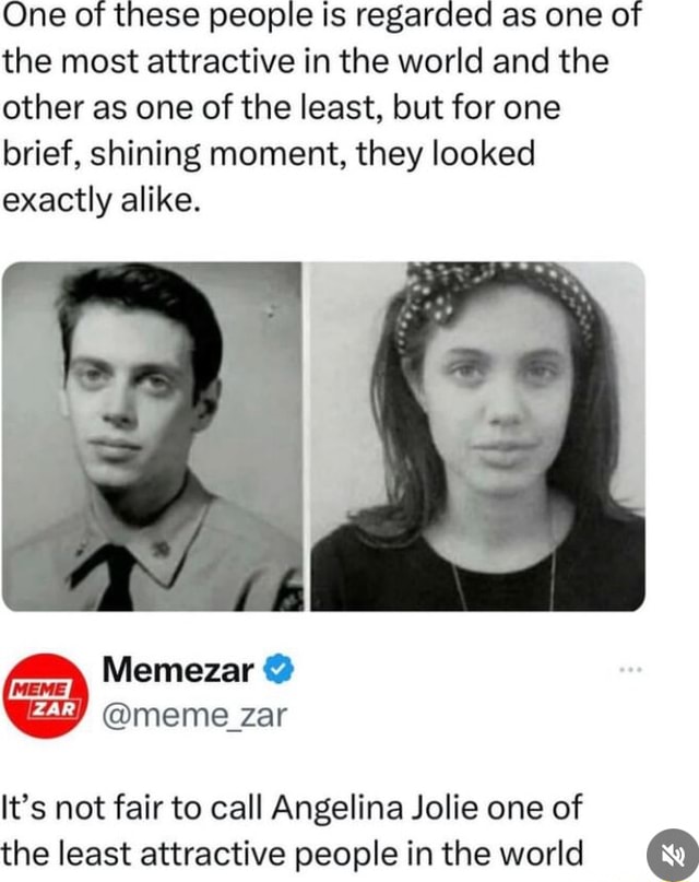 One of these people is regarded as one of the most attractive in the ...