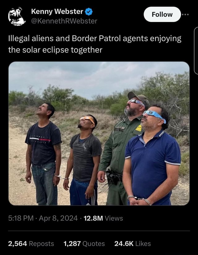 Kenny Webster @ Fotlow pe YO illegal aliens and Border Patrol agents ...