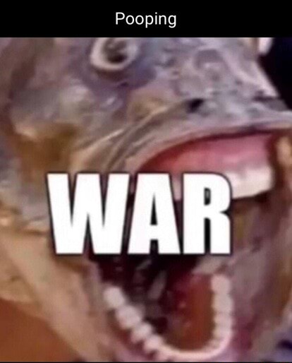 Pooping WAR - iFunny