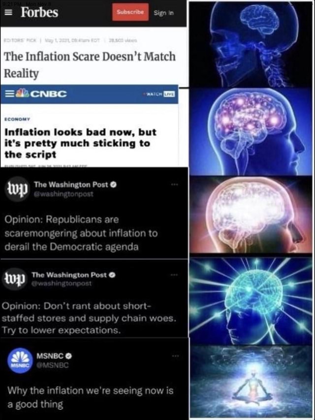 Forbes Reality The Inflation Scare Doesn't Match Inflation looks bad ...