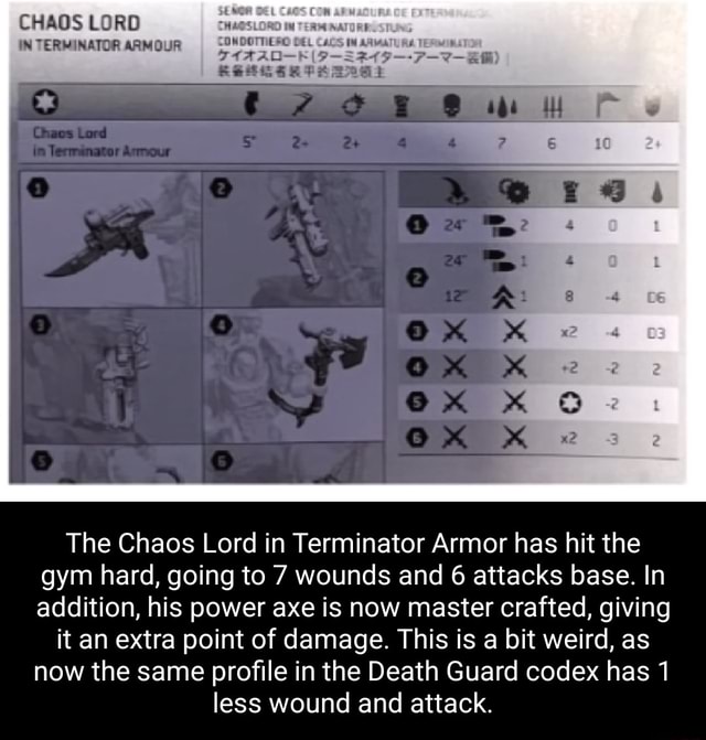 CHAOS LORD IN TERMINATOR ARMOUR The Chaos Lord in Terminator Armor has ...