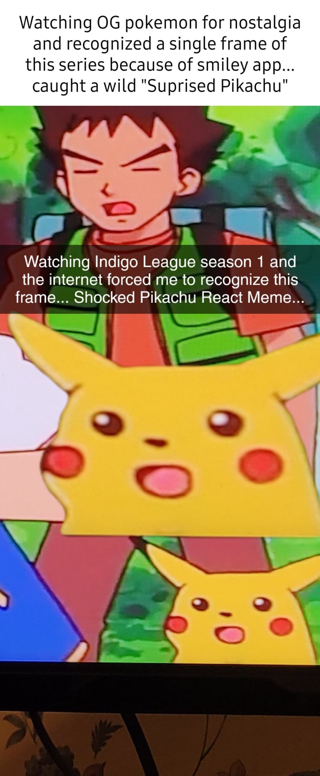 Watching OG pokemon for nostalgia and recognized a single frame of this ...