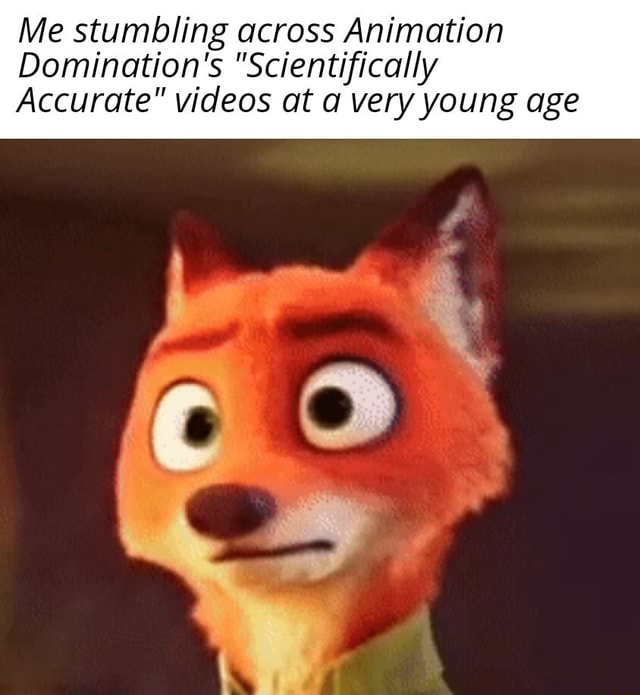 Me stumbling across Animation Domination's "Scientifically Accurate ...