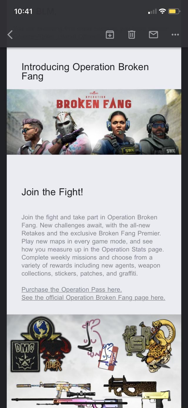 Introducing Operation Broken Fang BROKEN FANG Join the Fight! Join the ...