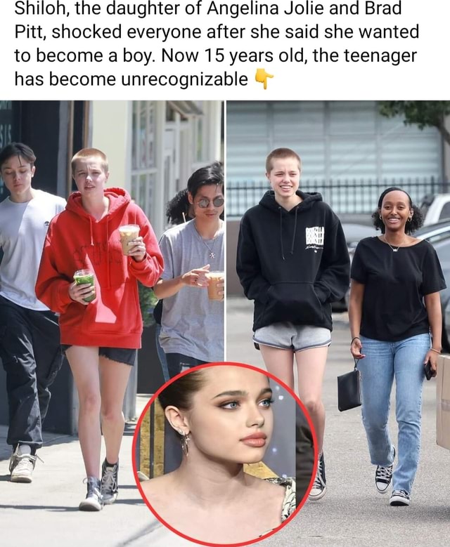 Shilon, the daughter of Angelina Jolie and Brad Pitt, shocked everyone ...