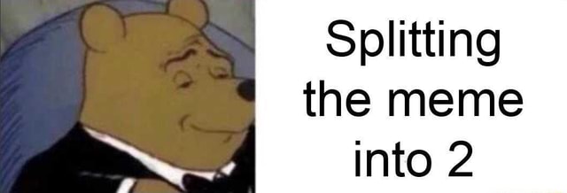 Splitting the meme into 2 - iFunny