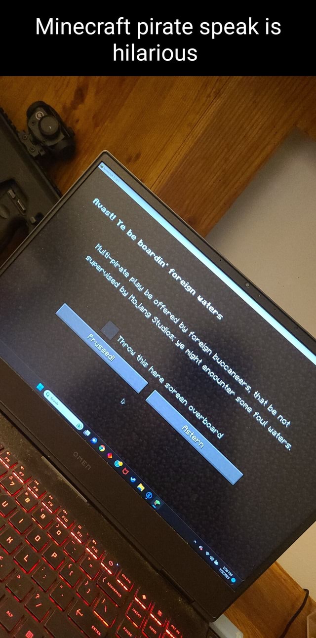 Minecraft pirate speak is hilarious - iFunny