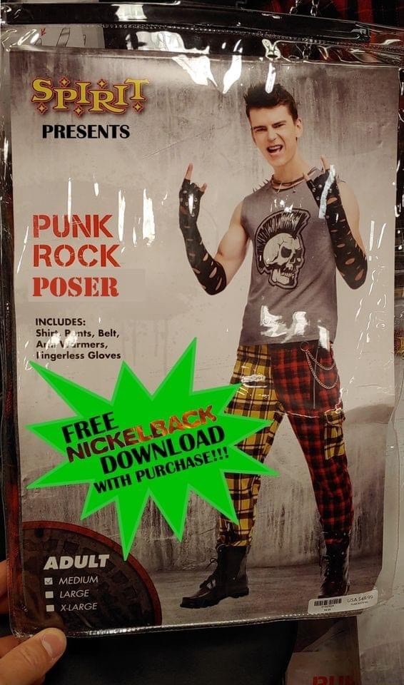 PRESENTS I PUNK ROCK POSER INCLUDES: Belt, lingerless Gloves FREE ...