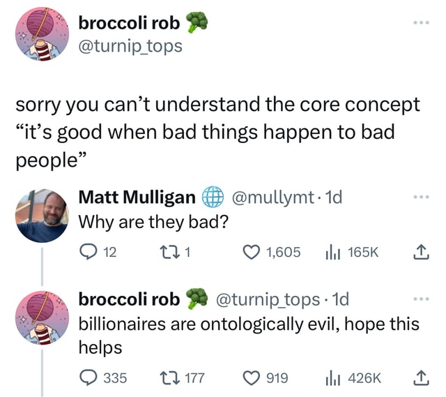 Broccoli rob @turnip tops sorry you can't understand the core concept ...