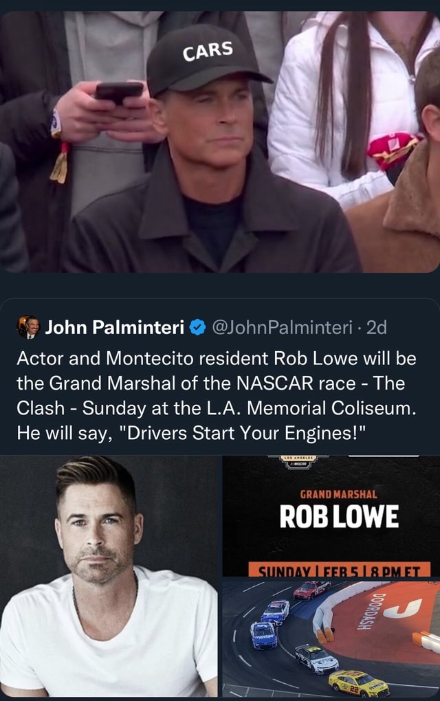 CARS 4 John Palminteri Actor and Montecito resident Rob Lowe will be ...