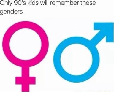 Only 90's kids will remember these genders - iFunny