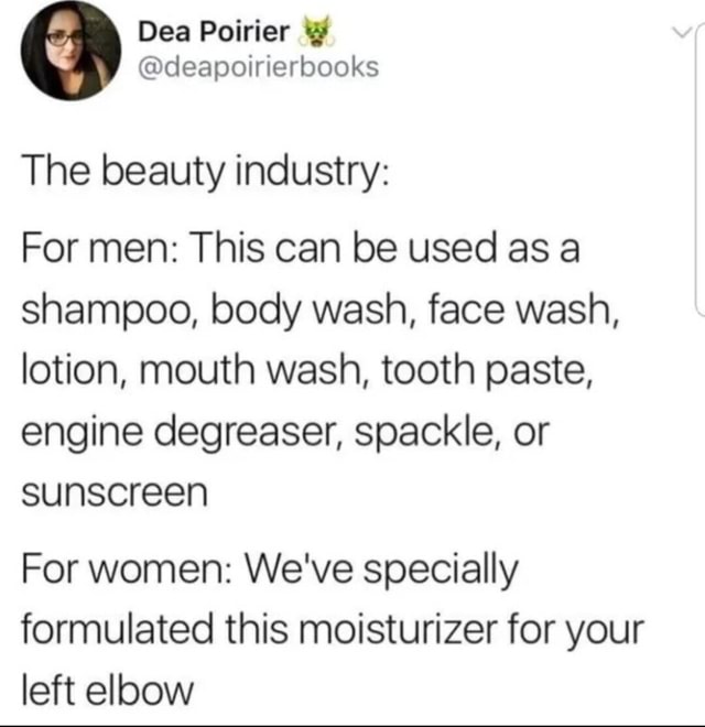 The beauty industry: For men: This can be used as a shampoo, body wash ...