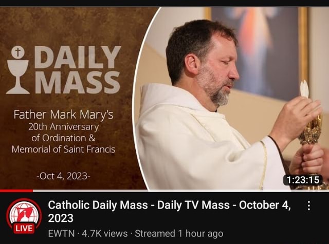 DAILY Father Mark Mary's 20th Anniversary of Ordination & Memorial of ...
