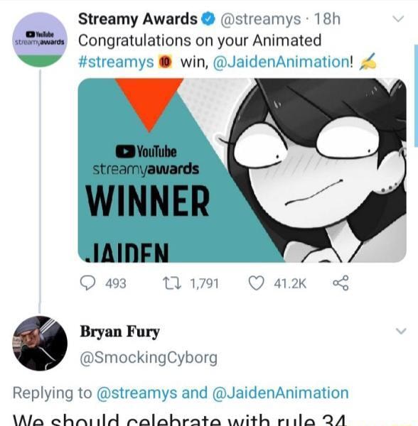 Steamy Awards @streamys Congratulations on your Animated #streamys ...