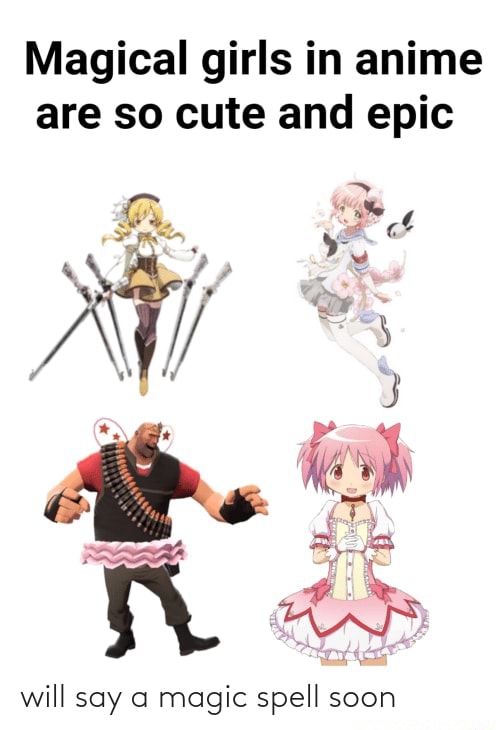 Will say a magic spell soon - Magical girls in anime are so cute and ...