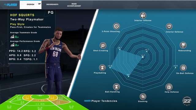 ACCOMPLISHMENT PG HOF SQUIRTS Two-Way Playmaker Interior Offense Play ...