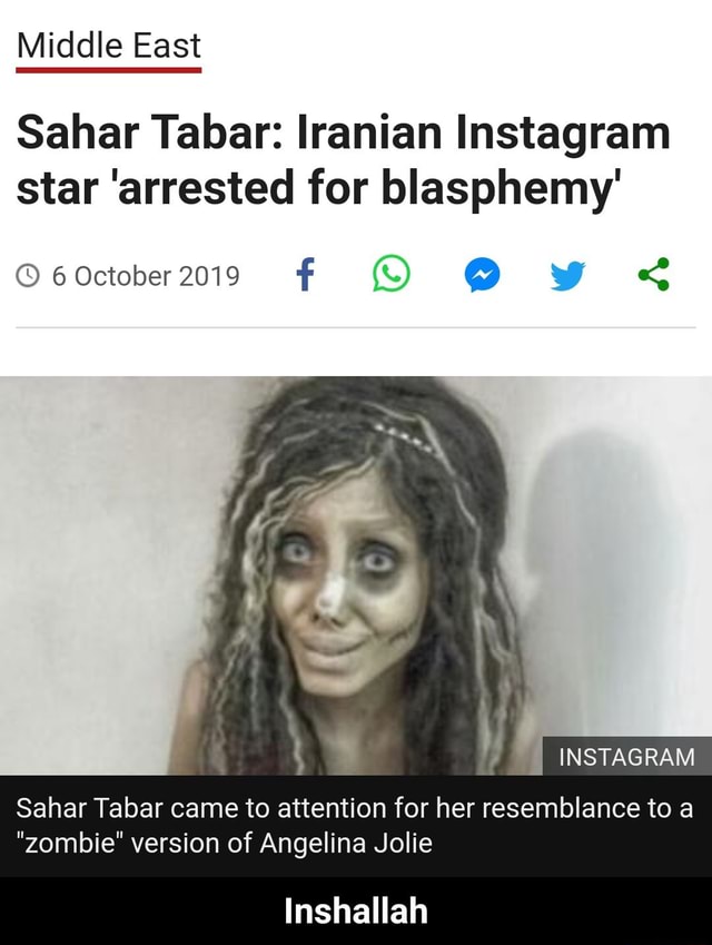 Sahar Tabar: Iranian Instagram star 'arrested for blasphemy' INSTAGRAM ...