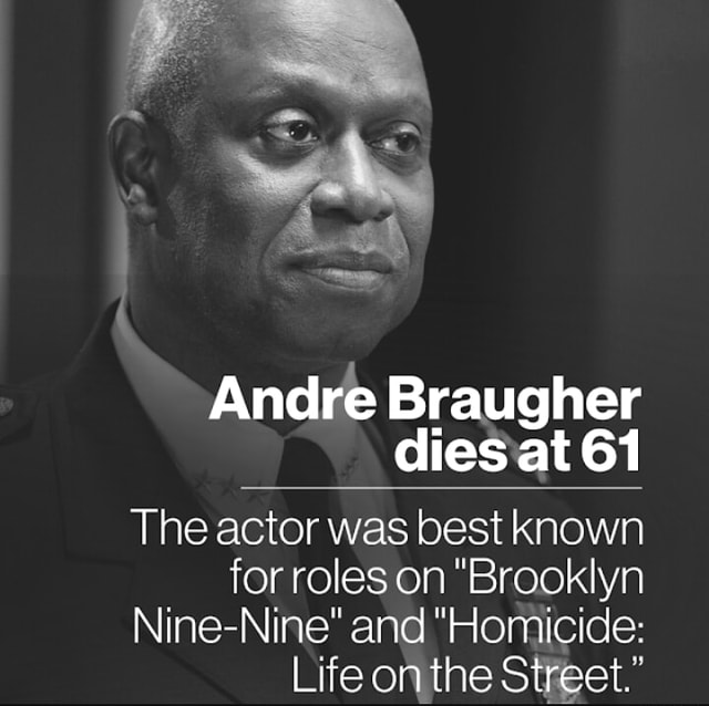 Andre Braugher dies at 61 The actor was best known for roles on ...