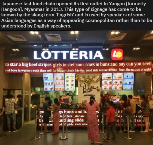 Japanese fast food chain opened its first outlet in Yangon [formerly ...