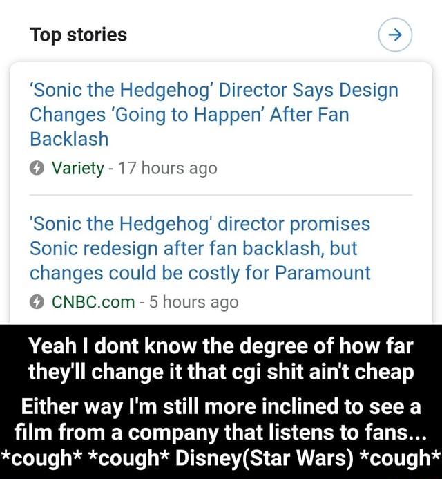 'Sonic the Hedgehog' Director Says Design Changes 'Going to Happen ...