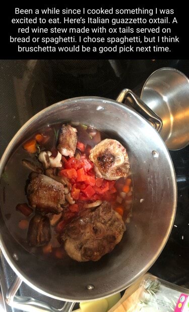 Been a while since I cooked something I was excited to eat. Here's ...