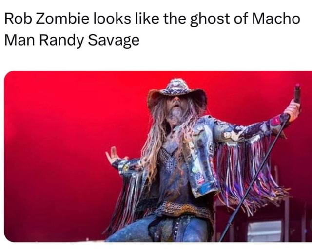 Rob Zombie looks like the ghost of Macho Man Randy Savage - America’s ...