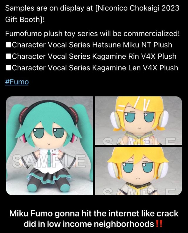 Samples Are On Display At Niconico Chokaigi 2023 T Booth Fumofumo