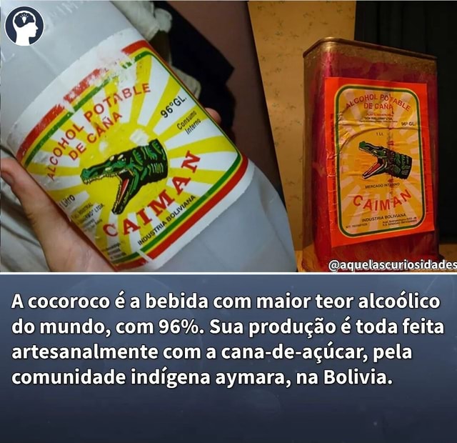 (Qaquelascuriosidades A cocoroco é a bebida com maior teor alcoólico do ...
