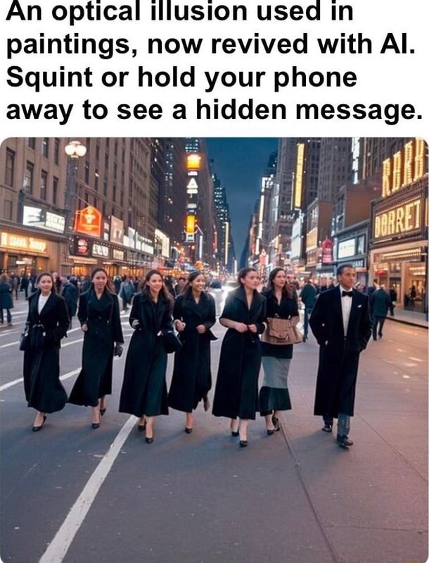 Optica paintings, now revived with Al. Squint or hold your phone away ...