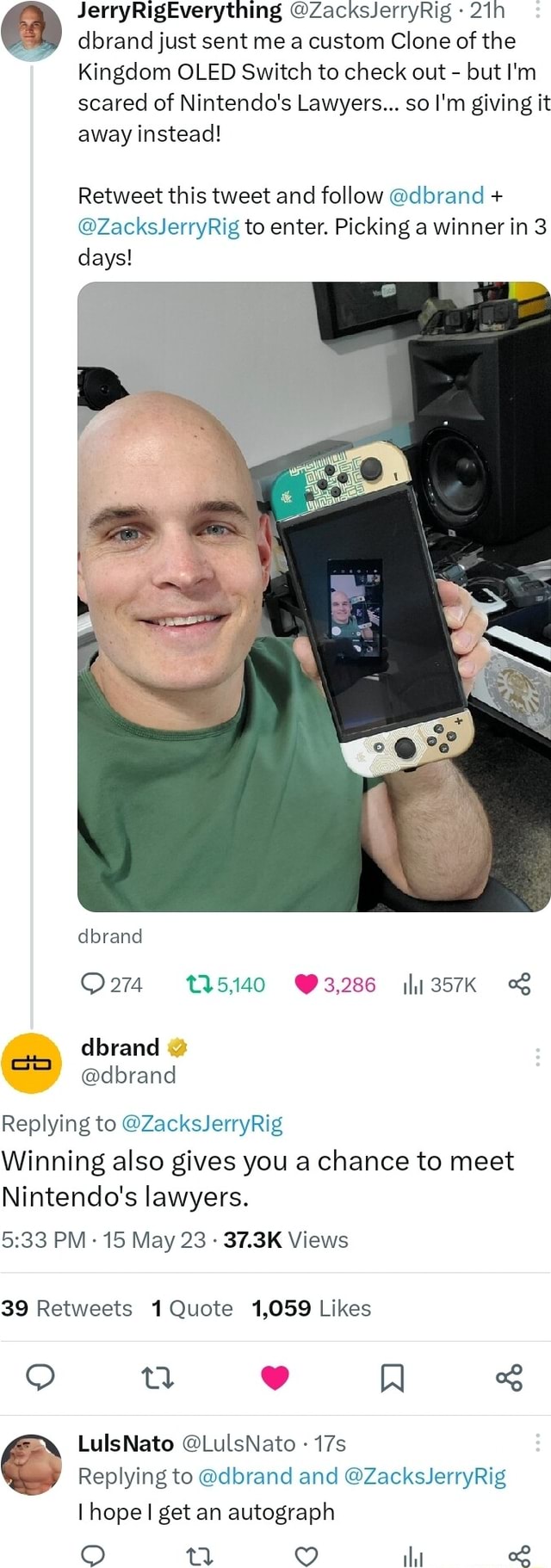 Jerry @ZacksJerryRig dbrand just sent me a custom Clone of the Kingdom ...