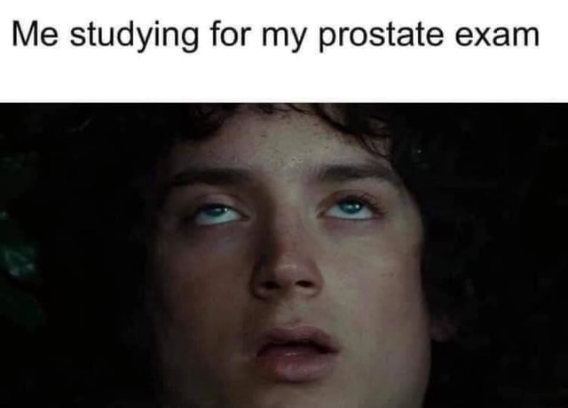 Me studying for my prostate exam - iFunny