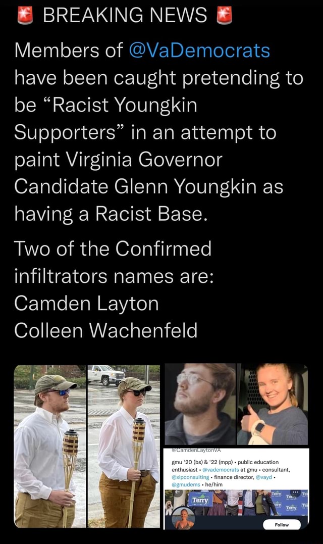 BREAKING NEWS Members of @VaDemocrats have been caught pretending to be ...