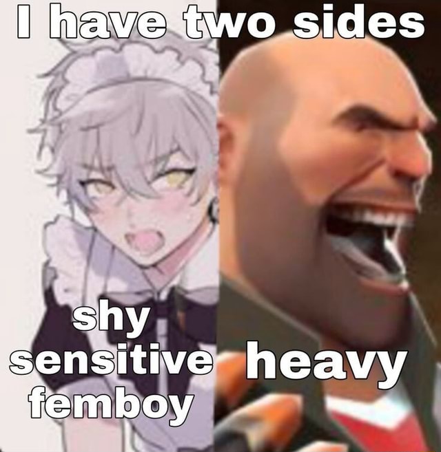 I have two sides shy sensitive heavy femboy - iFunny