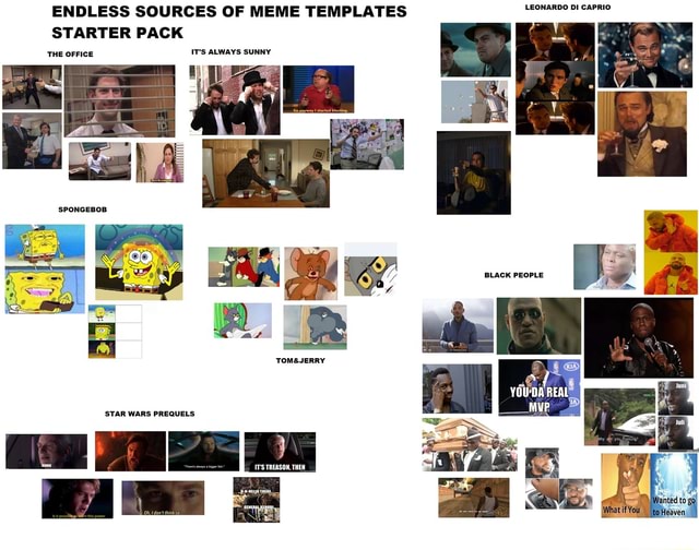 ENDLESS SOURCES OF MEME TEMPLATES LEONARDO DI CAPRIO STARTER PACK THE ...