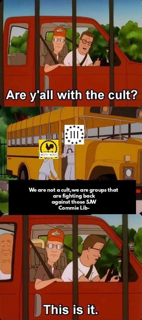 Are yall with the cult? We are not cult, we are groups that ace ...