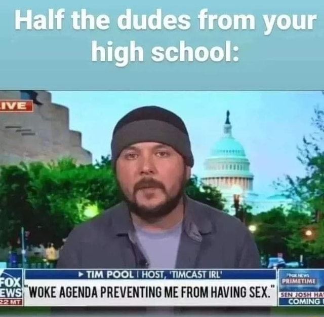 Half the dudes from your high school: TIM POOL HOST, 'TIMCAST WOKE ...