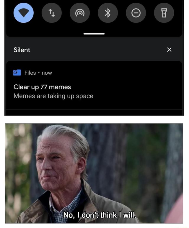 Silent x Files now Clear up 77 memes Memes are taking up space No, don ...
