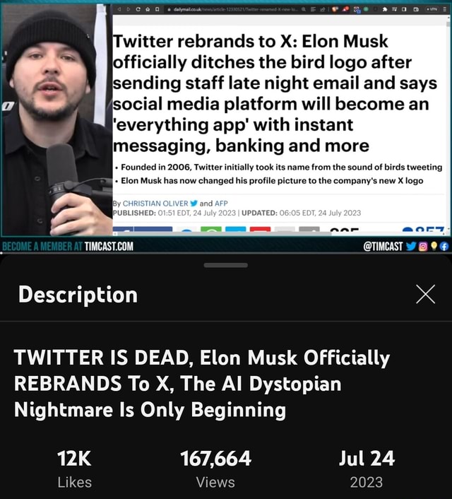 Witter rebrands to Xe Elon Musk officially ditches the bird logo after ...