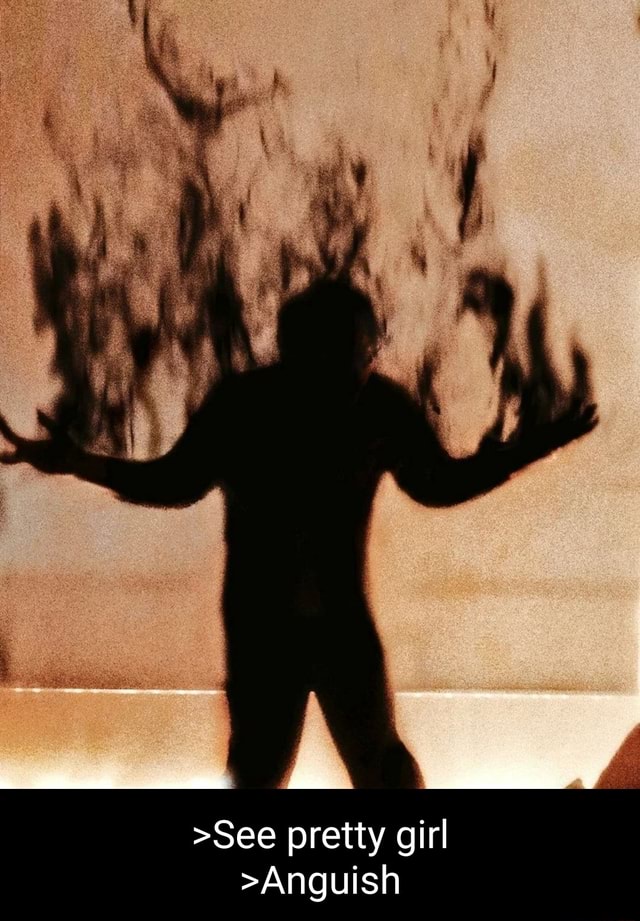 >See pretty girl >Anguish - iFunny