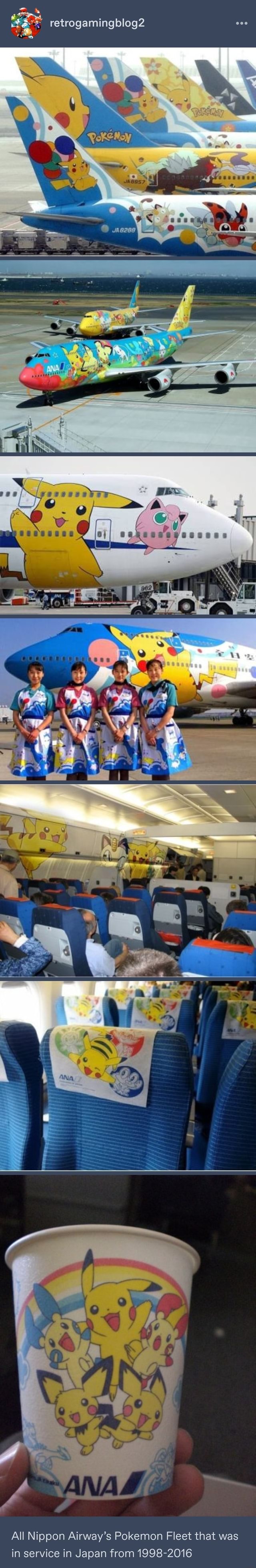 Retrogamingblog2 WEE ww of All Nippon Airway's Pokemon Fleet that was ...