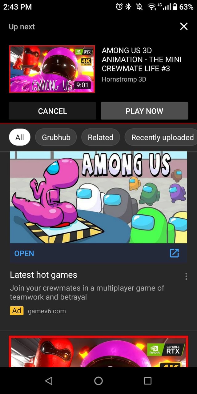 PM OF 63% Up next x AMONG US ANIMATION - THE MINI CREWMATE LIFE #3 ...